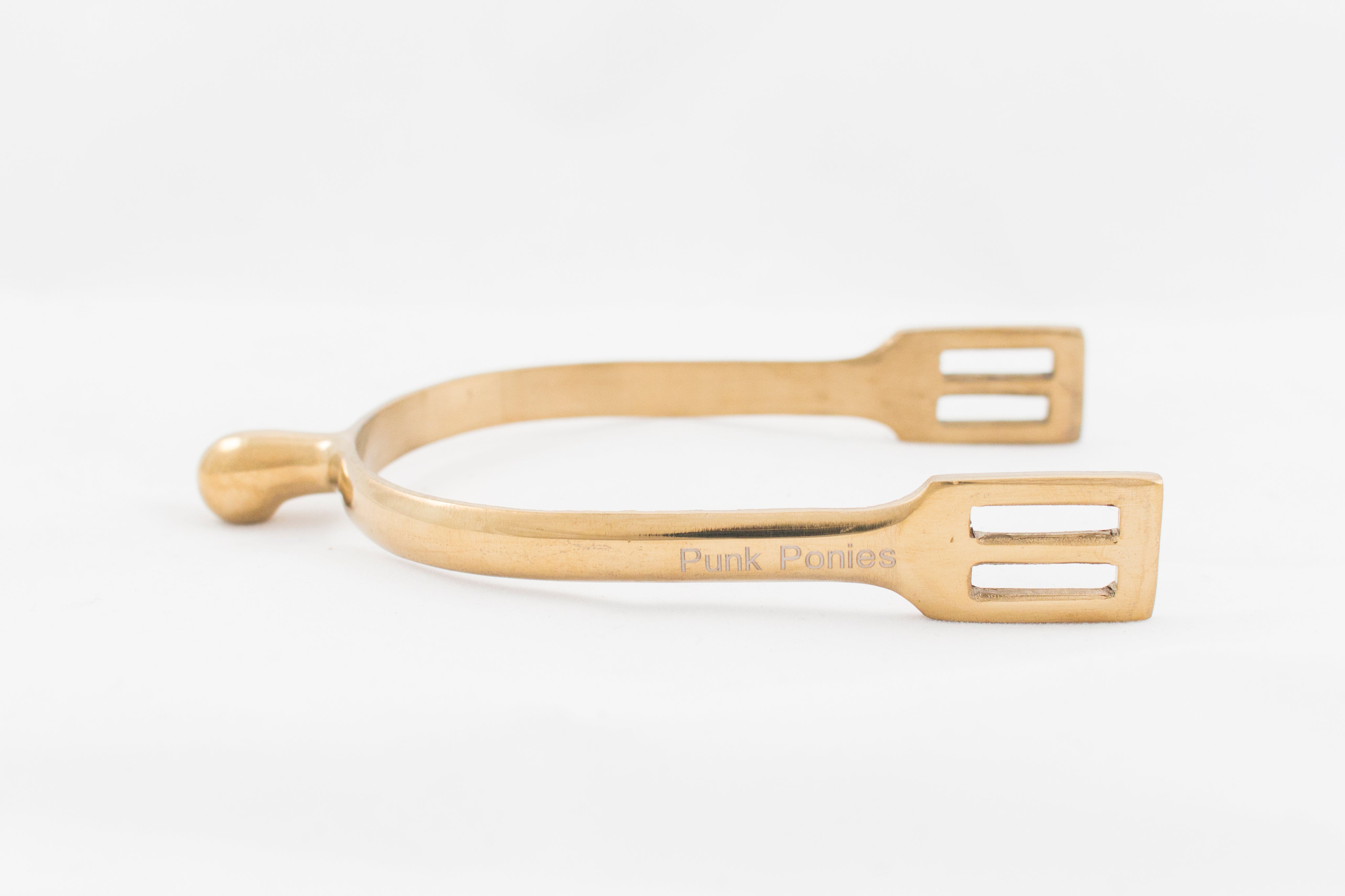 Gold Blunt End Spurs – Punk Ponies